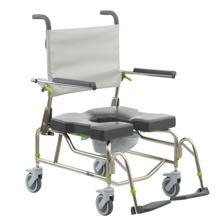 RAZ AP600 Shower Commode - Attendant Propelled