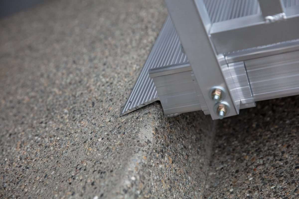 Gateway Solid Surface Ramp with Rails for Enhanced Mobility